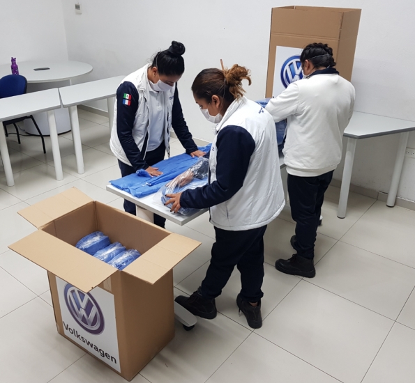 Volkswagen and Faurecia delivering Personal Protective Equipment to New ...