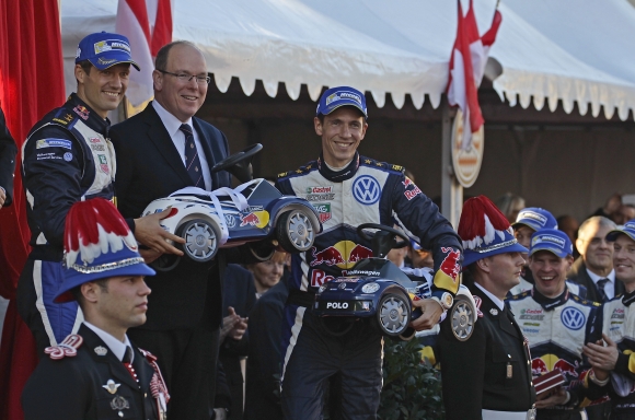 One-two-three! Volkswagen makes history at the Rally Monte Carlo ...