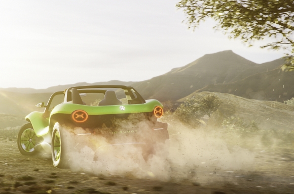 World debut of the all-electric Volkswagen ID. Buggy concept at the ...